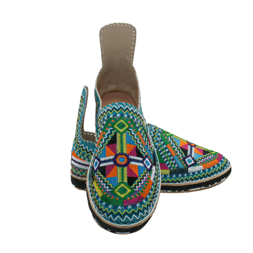 Babouche berbere femme en cuir - Bagha Shoes
